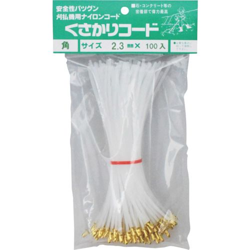 特長:●コードに角があり切れ味がよくなっています。 用途:●草刈用。 仕様:●コード長さ(m)：200●コード太さ(mm)：2.3 材質／仕上:●ナイロン特長:●コードに角があり切れ味がよくなっています。 用途:●草刈用。 仕様:●コード長...
