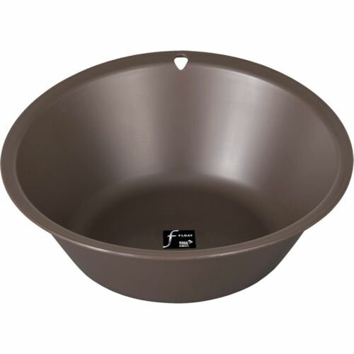 特長:●洗いやすいシンプルなデザインです。●フック穴付で収納に便利です。●抗菌加工で清潔にお使いいただけます。 用途:●浴室洗面器 仕様:●色：ブラウン●幅(mm)：310●奥行(mm)：300●高さ(mm)：90 仕様2:●SIAA抗菌加...