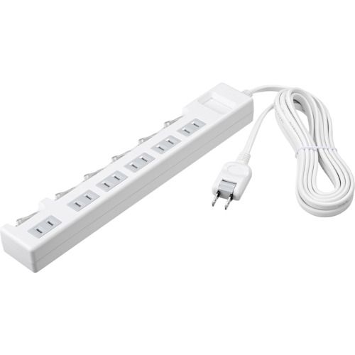 特長:●個別スイッチ付きで電気の消費を抑える2ピン6個口の電源タップです。●全ての差込口にホコリ防止シャッターが付いており、火災の原因となるホコリの侵入を防ぎます。●180°動くスイングプラグで、狭い場所でも壁にピッタリです。●安心のトラッ...