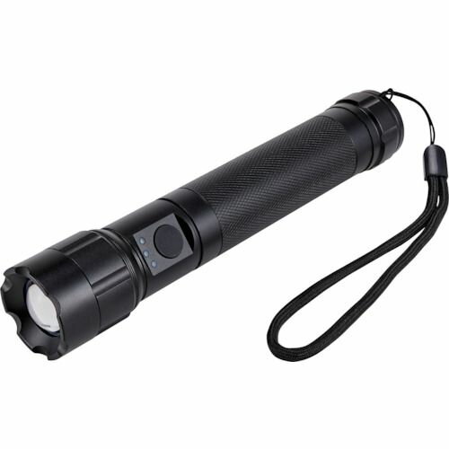 特長:●水まわりでも安心の防浸形(IPX7)●急な電池切れを防ぐ、電池残量インジケーター●握ったまま押しやすいフロントスイッチ●集光・散光機能付●光が均一で見やすい非球面レンズ搭載●電池6本または3本でも使える 仕様:●明るさ(lm)：散光...