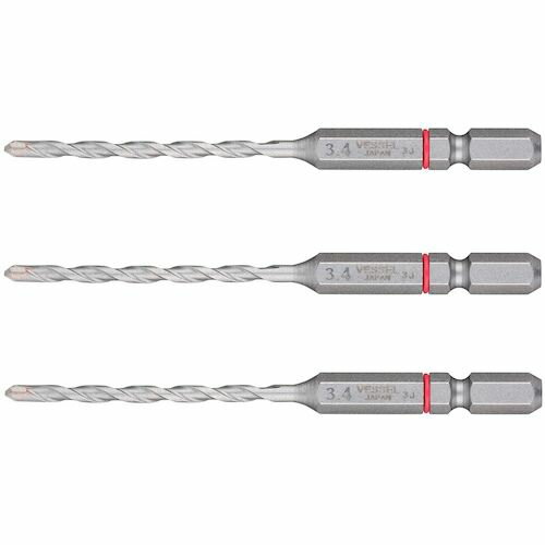 特長:●片刃非対称の新設計刃で切削抵抗が減り切削スピードと耐久性がアップ。●刃先を水で冷やせば、穴あけ回数アップ。●クッションリングでサイズを色分け。 用途:●磁器タイル、瓦、陶器タイル、モルタル、ブロック、ALC、石膏ボードなどの穴あけ ...