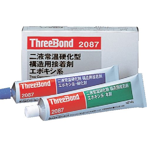 特長:●エポキシ樹脂を主成分とした、常温硬化型構造用接着剤です。 仕様:●色(主剤/硬化剤)：乳白色/青●容量(g)：90●色：淡黄 仕様2:●金属、タイル、ガラス等の硬い材質の接着など●容量(gセット)：90●本剤・硬化剤のセット品特長:...