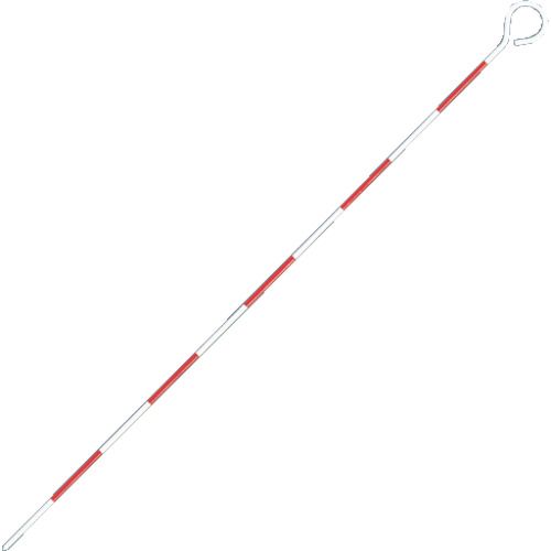 特長:●焼付塗装の為、色落ちしにくくなっています。 用途:●測点に立てて位置あるいは方向を示すために使用 仕様:●ポール外径(mm)：6 材質／仕上:●本体:スチール製 注意:●先端はとがっていますので取り扱いには十分注意して下さい。特長:...