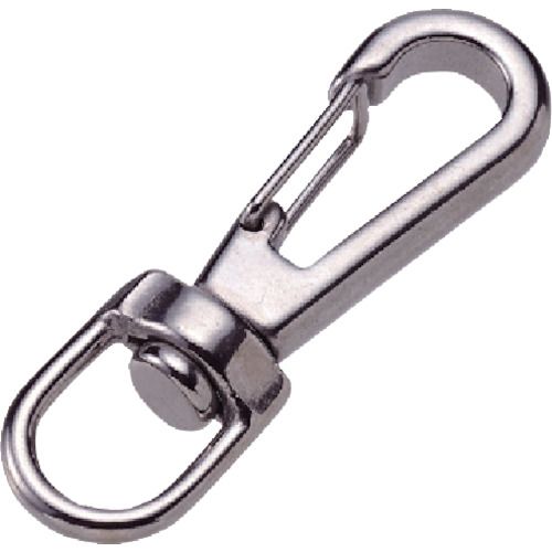 特長:●アイの部分がスイベルで回転しますので、チェーンなどがからみません。 用途:●チェーン・ワイヤー・ロープ等の連結金具として、また端末の金具のジョイントに。●チェーン等のよりとりに。 仕様:●使用荷重(kN)：0.20●D(mm)：4●...
