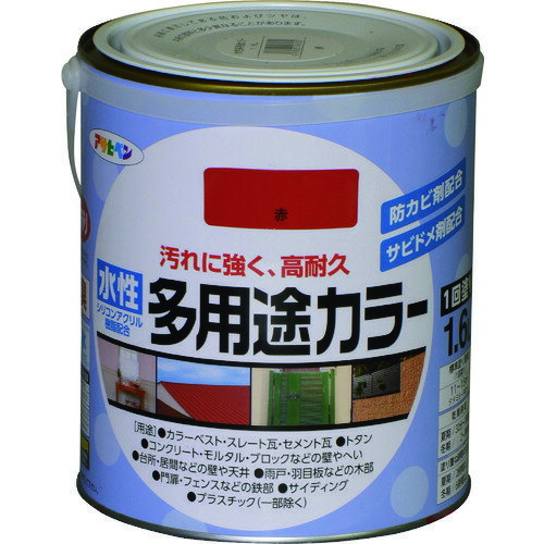 特長:●汚れに強く、耐久性に優れた高性能塗料です。●防カビ剤・サビドメ剤を配合していますので、カビやサビの発生を防ぎます。●いやな臭いのしない無臭タイプで、1回塗りで仕上がります。●厚塗りしてもタレにくく、たいへん塗りやすい塗料です。 用途...