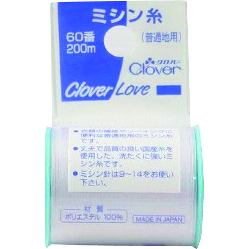 特長:●補修やソーイングに便利な普通地用のミシン糸です。 仕様:●P重さ(g):13.9 仕様2:●白●60番●200M巻 材質／仕上:●ポリエステル100％/60番200M特長:●補修やソーイングに便利な普通地用のミシン糸です。 仕様:●...