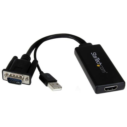 特長:●パソコンのVGAポートをHDMI出力ポートとして使用できます。●USBオーディオに対応しています。●USBバスパワーで動作します。●1920x1080の解像度に対応しています。●2年間保証がついています。 仕様:●コネクタ形状：●コ...