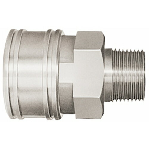 特長:●バルブレス構造なので圧力損失を大幅に低減、大流量が得られます。●粘度の高い流体（グリスなど）に適します。 仕様2:●TSPカプラステンレス製フッ素ゴムFKMX-100 材質／仕上:●本体:ステンレス特長:●バルブレス構造なので圧力損...