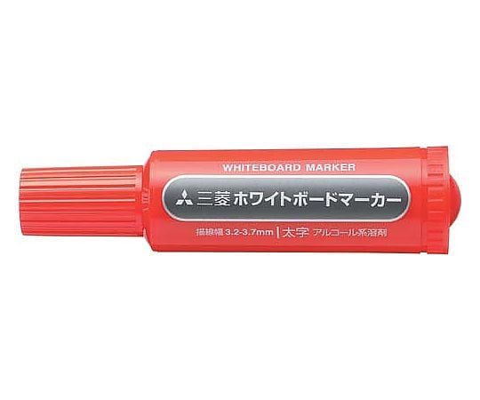 三菱鉛筆の使い切りタイプの定番ホワイトボードマーカー。 長さ：105mmインク種類：油性アルコール系顔料インク種別：太字カラー：赤線径：3.2から3.7mm（太字）三菱鉛筆の使い切りタイプの定番ホワイトボードマーカー。 長さ：105mmイン...