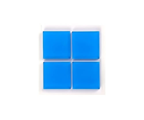 パソコン、ノートパソコン等の転倒・落下防止難燃性クラス適合工事の必要が無く、対象物の下に敷くだけ水洗い後乾かせば、繰り返し使用可能 素材：ポリウレタン寸法：50mm×50mm×5mm対象物重量：100kg以下/4枚使用時対震度：6強相当パソ...