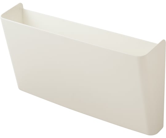 スチール面に貼り付けて、省スペースで使えるマグネット付きポケット。前傾形状で取り出しやすい！重ねられる背面形状なので省スペースで使える。クリヤーホルダーやA4書類の収納に。LサイズにはSサイズ（A-7470）が4個重ねられます。A-7472...