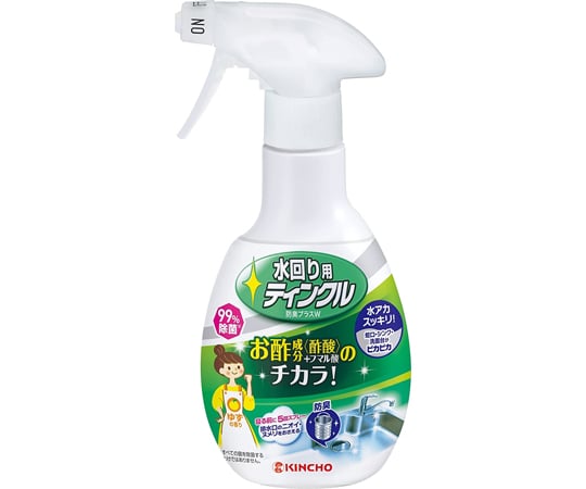 必ず使用前に表示をお読み下さい。水アカ汚れに効果的。排水口まわりのヌメリ汚れもスッキリ。除菌もできる衛生クリーナーです。排水口のいやなニオイを抑えます。 内容量：300mL液性：弱酸性成分：酢酸（1．5％）、フマル酸、界面活性剤（ポリオキシ...