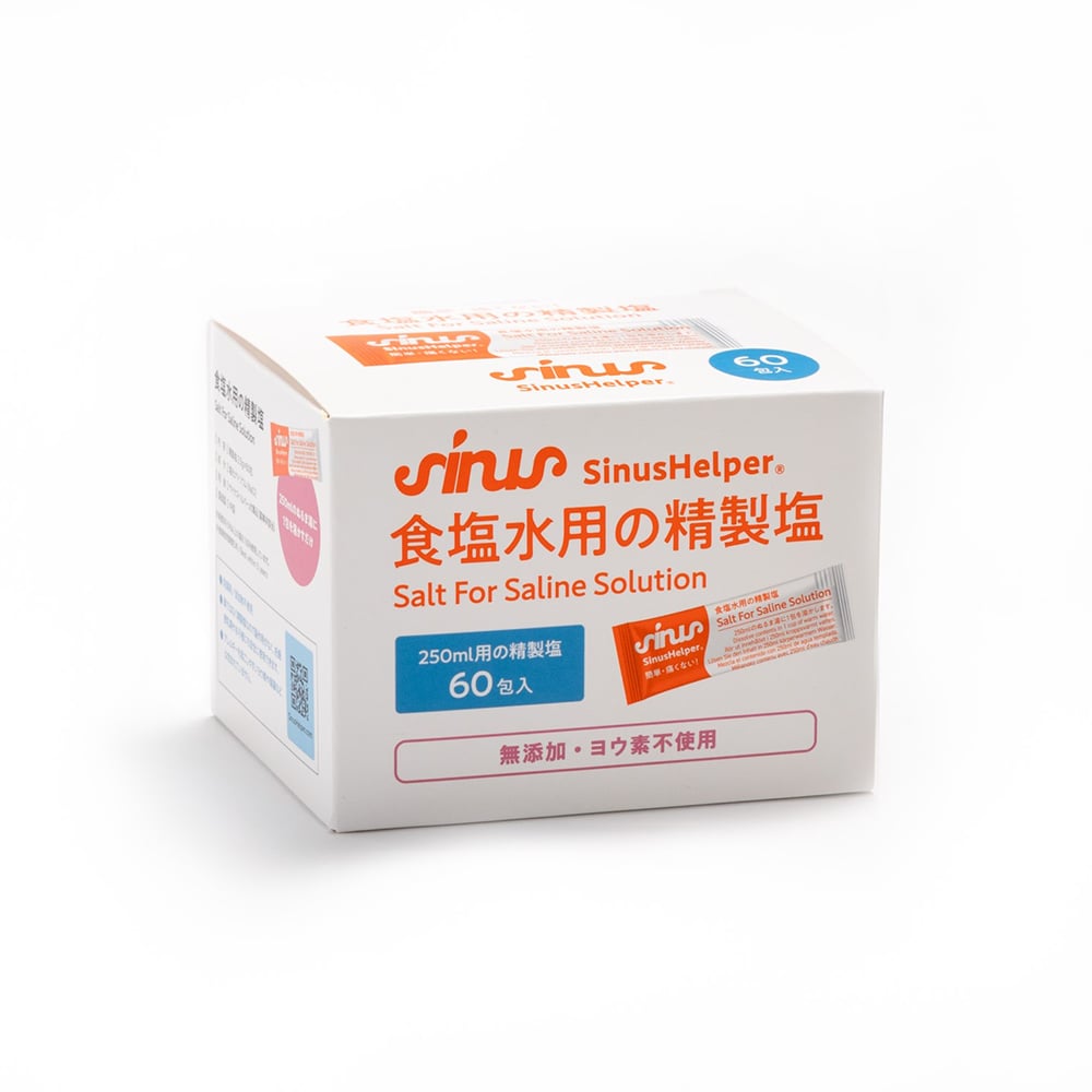 簡単でご年配、お子様でも使いやすく、食塩水が波のように流れ鼻に優しく痛みがありません。持ち運びに便利で衛星面に優れています。 内容量：2.5g×60包（1包で250mLの食塩水分）サイズ：高78×幅106×奥80mm重量：200g簡単でご年...