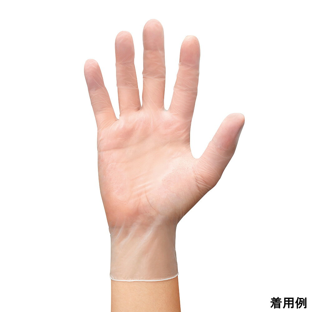 手にフィットするため、細かな作業に適しています。脱ぎはめしやすいよう、手袋内面に加工を施しています。 サイズ：S入数：1箱（100枚入）材質：PVC（塩化ビニル樹脂）全長：230mm厚み：0.05mm左右兼用ラテックスフリーパウダーフリー手...