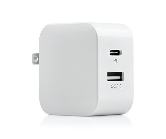 スマホなどに充電できる（Type-A／Type-C）の両ポートを装備したUSB充電アダプターです。 お持ちのアダプターを紛失した際の予備としてもオススメです。 本製品は急速充電（Quick Charge 3.0）に対応しています。 プラグは...