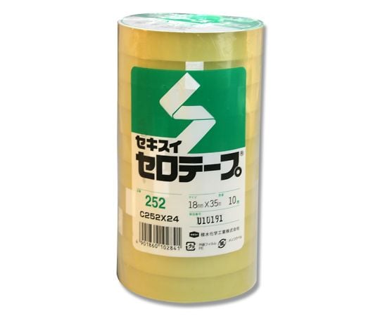パルプから生まれた天然素材を使った環境にやさしいテープです。 焼却された場合でも有毒ガスの発生がなく、埋設処理をしても自然分解します。 軽包装一般。 紙箱の包装、固定。 ポスター・カレンダー等の貼付。 色：透明 幅（mm）：18 長さ（m）...