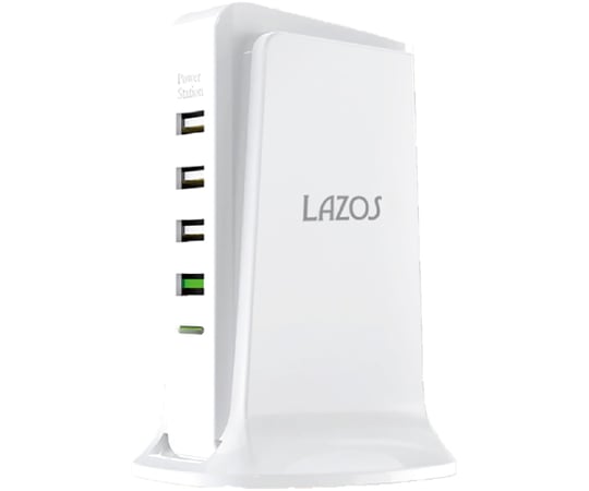 5台同時に充電可能 PD対応で急速充電可能 出力自動判別機能 本体素材：PC + ABS 本体サイズ：約78.8×66×108mm 本体重量：約120g 入力：100-240V〜50/60Hz 出力：Type-C／（PD3.0） 5V3A/...