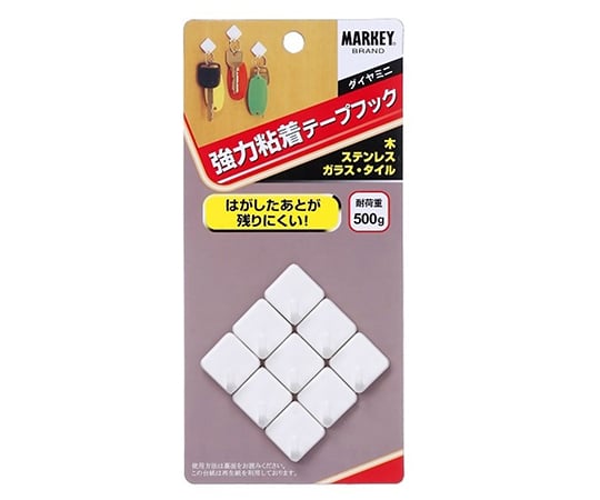 強力粘着テープのフックです。 場所を選ばす様々な用途にお使いいただけます。 物掛け等 耐荷重：0.5kg 幅：85mm 奥行：12mm 高さ：180mm 材質：ABS樹脂強力粘着テープのフックです。 場所を選ばす様々な用途にお使いいただけま...