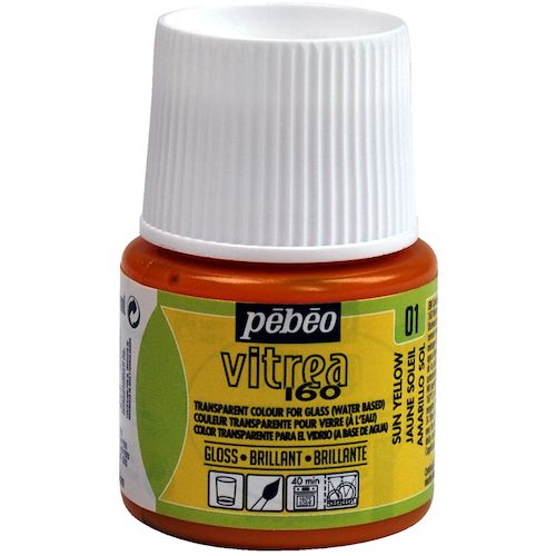 特長:●家庭用オーブンで手軽に焼成でき、ガラス用水性アクリル絵具。 用途:●ガラス用 仕様:●色：サンイエロー 仕様2:●ご家庭のオーブンで焼成できる、ガラス用絵具です。● 余熱をせずに、常温の状態で作品をオーブンに入れ、160℃の低温で4...