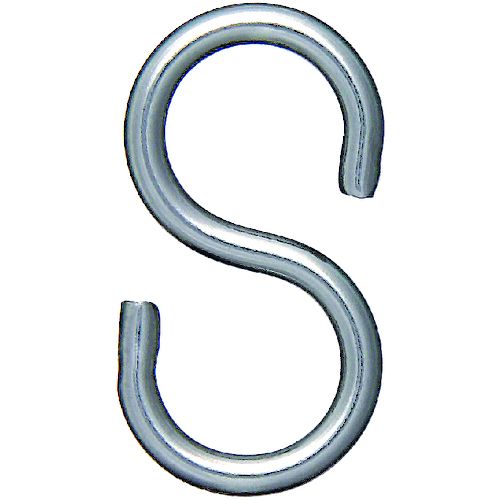 特長:●ベーシックな形状で安価なS字フックです。●水回りに最適なステンレス製です。 用途:●物の吊り下げ、引っ掛けとして。 仕様:●使用荷重(kN)：0.0098●A(mm)：14.2●B(mm)：6.0●C(mm)：6.0●線径(mm)：...