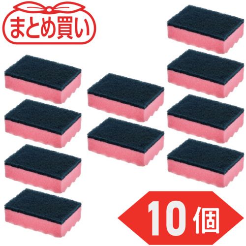 特長:●10個入のお買い得パックです。●泡立ちの良いウレタンスポンジと耐久性に優れた研磨材入りナイロン不織布を貼り合わせたスポンジたわしです。●抗菌防臭加工を施しているためスポンジに付いた雑菌の増殖を抑制します。●腐敗やカビによる悪臭を防ぎ...