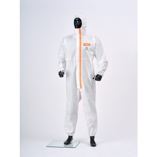特長:●WBGT着衣補正値0℃素材使用、適度な通気性と耐水圧を両立しました。 用途:●廃棄物焼却施設、化学プラント、メンテナンス、汚れ作業、アスベスト除去 仕様:●色：白●サイズ：M●適合身長(cm)：168〜176●適合胸囲(cm)：92...