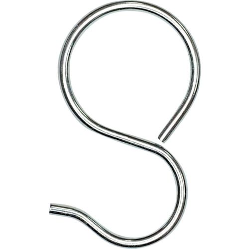 特長:●単管パイプに通して使用できるP型フックです。 用途:●単管パイプに。 仕様:●B(mm)：50●耐荷重(kg)：3●線径：4.8mm●C(mm)：36●A(mm)：94 仕様2:●箱入り 材質／仕上:●鉄 注意:●荷重をかけすぎない...