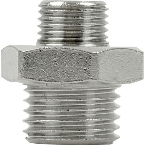 特長:●鍍金処理により、耐食性・耐久性に優れています。 仕様:●六角対辺(mm)：19.63●最高使用圧力(MPa)：3.5●接続口径D1：G1/8オネジ●接続口径D2：G1/4オネジ●タイプ：異径六角ニップル●使用流体：水・空気・油 仕様...