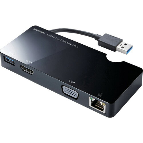 特長:●たくさんの周辺機器をケーブル1本で接続できるモバイルドッキングステーションです。●VGA、HDMIポートがないパソコンで映像出力をすることができます。●LANポートも搭載しているので、LANポートがないパソコンでもLANの使用が可能...