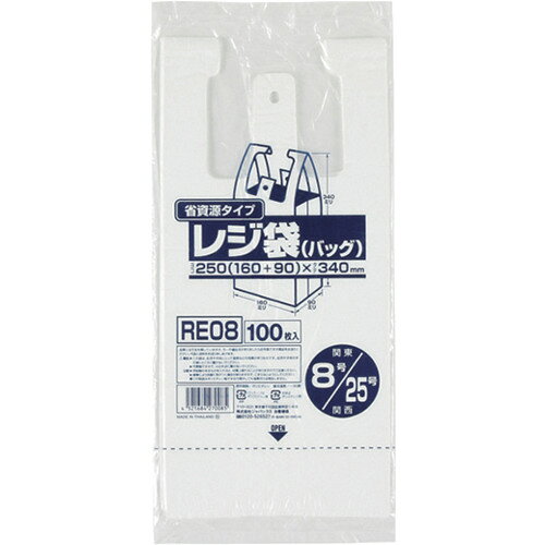特長:●乳白色レジ袋省資源タイプです。 用途:●店頭でのお客様用レジ袋に 仕様:●縦(mm)：340●横(mm)：250(160+90)●厚さ(mm)：0.011●色：乳白 材質／仕上:●HDPE 注意:●複数の国で製造しているため他の製造...