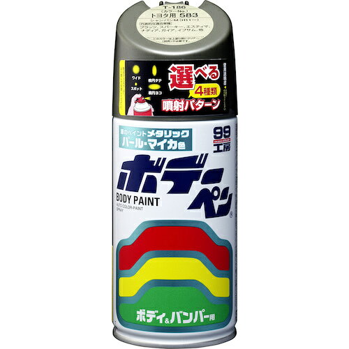特長:●車の焼付塗装に迫る性能を持つ、ストレートアクリル樹脂塗料です。●バレー式ボタン採用で、楽にキレイにスプレーできます。●ワイド、スポットとタテ、ヨコの4パターンスプレー機能により、大小様々な補修に便利です。 用途:●自動車ボディー、バ...