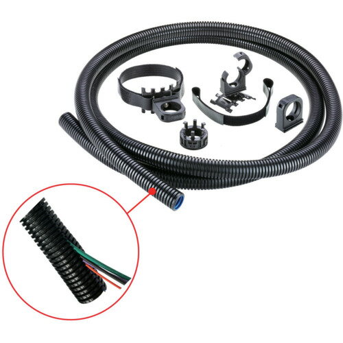 特長:●協働ロボット設置後に簡単に取り付けることができ、協働ロボット用ケーブルをしっかりと保護するソリューションです。 用途:●市場で最も広く使用されている協働ロボットのケーブル保護用途に最適です。 仕様:●色：黒●呼び径(mm)：23●長...