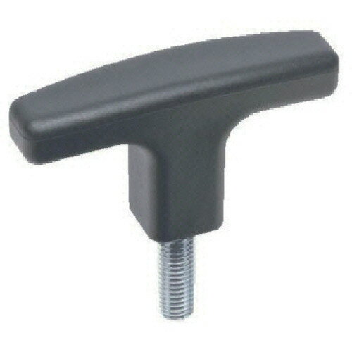 特長:●ハンドル操作で垂直に持ち上げる部分に使用できます。 仕様:●ねじ径：M10×1.5●ねじ長さ(mm)：30●ボス径(mm)：20●ハンドル径(mm)：80 材質／仕上:●ハンドル：ポリアミド(ガラス繊維強化) つや消しブラック●オネ...