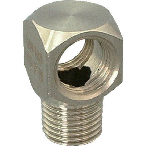 特長:●ステンレス（SUS304）製です。●コンパクト設計です。●レーザーマーキングしています。で型式を印字しています。 用途:●各種エア等配管 仕様:●タイプ：チーズ●使用流体：圧縮空気・水・溶液●ニ面幅(mm)：16●ネジ部：Rc1/4...