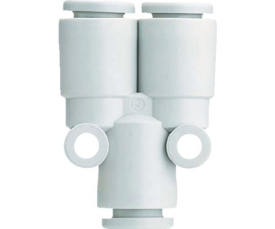 適合チューブ外径D（mm）：6×6×6使用圧力：-0.1〜1MPa使用流体：空気、水適合チューブ外径（mm）：6流体温度（℃）：-5〜60℃（空気）、0〜40℃（水）おねじシール剤：無ねじ部材質・表面処理：黄銅機種：ユニオンワイ真空-100...