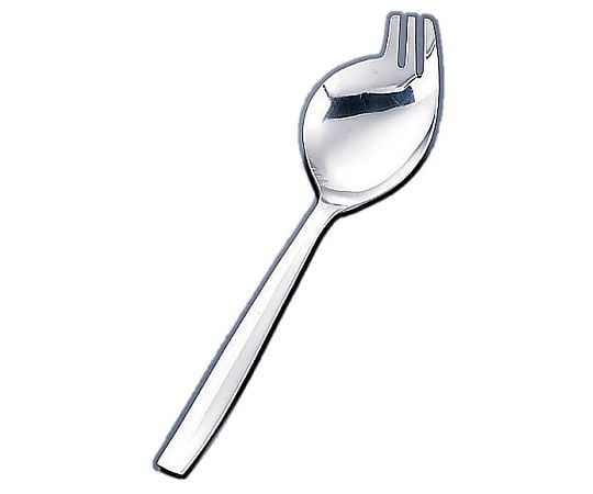 フ　ォークに麺を巻きつけ、スプーンでスープをすくえる一本で二役の機能的なラーメンスプーンです。割り箸等の消費が軽減でき、環境問題に貢献します。 幅×全長（mm）：49×210商品番号：JOY1601コード番号：5-1476-0901、6-1...