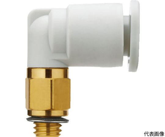適合チューブ外径D（mm）：4接続口径：M5×0.8使用圧力：-0.1〜1MPa使用流体：空気、水適合チューブ外径（mm）：4流体温度（℃）：-5〜60℃（空気）、0〜40℃（水）機種：エルボユニオン真空-100kPa〜使用可能。ボディ形状...