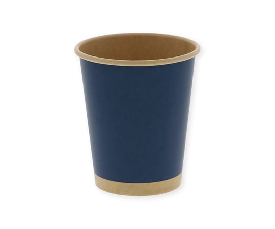 アイス・ホット兼用の紙コップです。両面PEコーティング加工で結露に強いので、特にコールドドリンクにおすすめです。クラフト地にベーシックなネイビーカラー。別売でリフトアップタイプの飲み口付きリッド「HEIKO断熱カップ8オンス用蓋ホワイト」「...