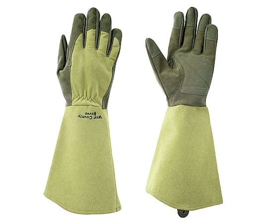 つるバラなど様々なトゲのある植物のお手入れに適したバラ用手袋です。人工皮革で耐水性に優れ、洗っても硬くなりにくいので、繰り返しのお洗濯が可能です。袖口が広いので、冬場の厚手のセーターを着たままでも。冬の剪定作業が出来る商品です。 サイズ：X...