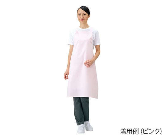 環境や人体への影響を低減したC0耐久撥水加工です。綿35％ポリエステル65％で、通気性を確保します。 たすき掛けタイプ色：ピンク前丈：90cm幅：65cm材質：綿35％・ポリエステル65％（C0撥水加工）用途：学校給食・食品産業・その他オプ...