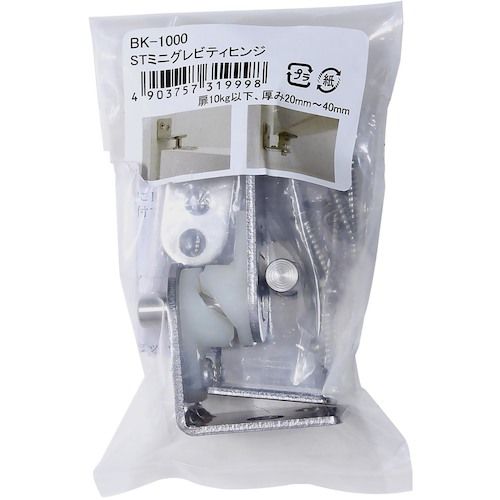 特長:●ドアに付け、ドアを開くと自動的に閉まる丁番です。 仕様:●建具重量(kg)：10以下●扉厚(mm)：20〜40特長:●ドアに付け、ドアを開くと自動的に閉まる丁番です。 仕様:●建具重量(kg)：10以下●扉厚(mm)：20〜40