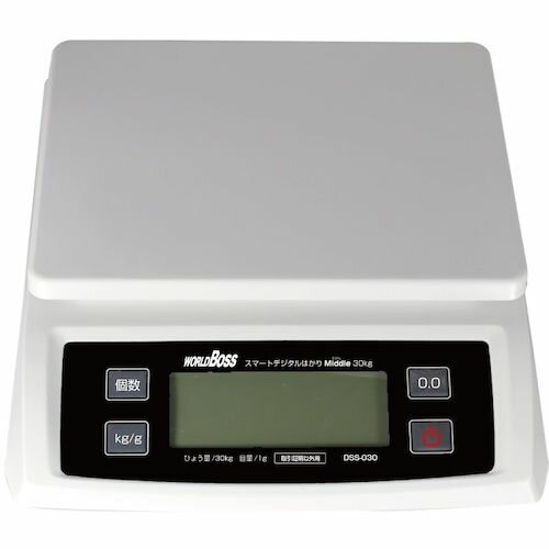 特長:●コンパクトで持ち運びが簡単●一定時間操作しないと電源が切れるオートパワーオフ機能付き●「g」「kg」の単位表示が切替できる機能付き●液晶が光るバックライト機能付き●文字高30mmで大きく見やすい液晶ディスプレイ●数量を算出できる個数...
