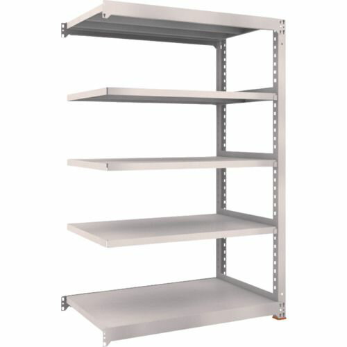 特長:●ボルトを1本も使用していないボルトレス構造で、分解・組み立て作業が簡単で、作業時間を大幅に短縮できます。●棚の段変更が、25mmピッチで、自由に調整、変更ができます。●高さ、奥行が同じであれば、増結することができます。●また、支柱を...