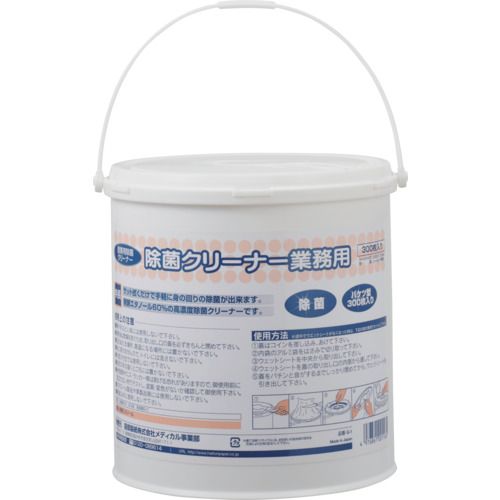 特長:●サット拭くだけで手軽に身の回りの除菌ができます。 用途:●冷蔵庫の中・まな板・食器棚など身の回りの除菌に。 仕様:●シート長辺(mm)：200●シート短辺(mm)：170 材質／仕上:●液成分：発酵エタノール　シート材質：レーヨン不...