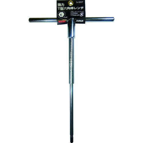 【仕様】●先端：黒染●T型六角棒6H×272mm●クロームメッキ【仕様2】●ワイズ　T型六角棒レンチ　6.0×272【仕様】●先端：黒染●T型六角棒6H×272mm●クロームメッキ【仕様2】●ワイズ　T型六角棒レンチ　6.0×272