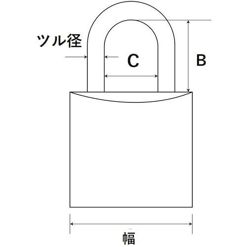 【特長】●何パックご注文いただいてもキーナンバーが同一になっています。【用途】●倉庫や物置などで複数箇所を同一のキーで使用できます。【仕様】●付属鍵本数(本)：3●幅(mm)：40●タイプ：同一鍵●B(mm)：23●C(mm)：22●ツル幅...