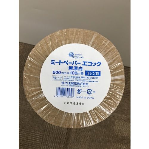 【特長】●当社独自の嵩高製法で、吸収性に優れています。【用途】●肉のドリップを吸収、拭き取り、保管に適しています。【仕様】●長さ(m)：100●色：茶●シートサイズ(mm)：600【仕様2】●600mm×100m、ミシン目あり【材質／仕上】...