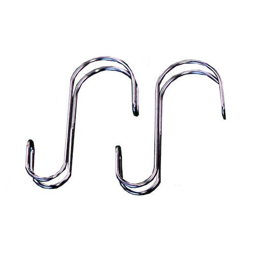 【特長】●横ブレしにくいフックです。【仕様】●色：シルバー●縦(mm)：65●横(mm)：26●外径(mm)：30●奥行(mm)：10●耐荷重(kg)：1●推奨パイプ径(mm)：Φ25【仕様2】●サイズ小【材質／仕上】●SUS304【特長】...