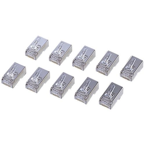 【特長】●10個入りです。 ●24金メッキ(メッキ厚1.25μ)使用です。【仕様2】●CAT5E対応STP仕様RJ45コネクタ10個【特長】●10個入りです。 ●24金メッキ(メッキ厚1.25μ)使用です。【仕様2】●CAT5E対応STP仕...