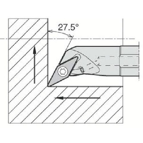 【特長】●優れた切りくず排出性を実現するダイナミックバーです。【用途】●倣い・ぬすみ加工用。【仕様】●適合チップ：VB○○1103●エクセレントバー：最大突出し量L/D=〜5.5●スクリュークランプ方式●オイルホール付き【仕様2】●スクリュ...
